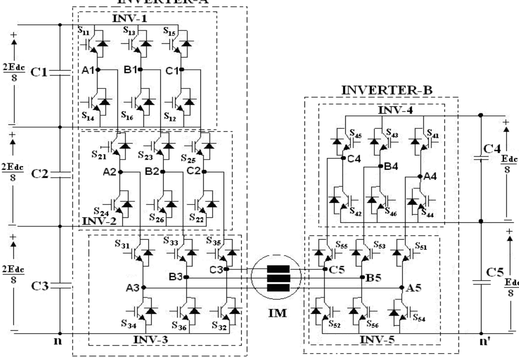 Schematic circuit diagram of the proposed 9-level inverter