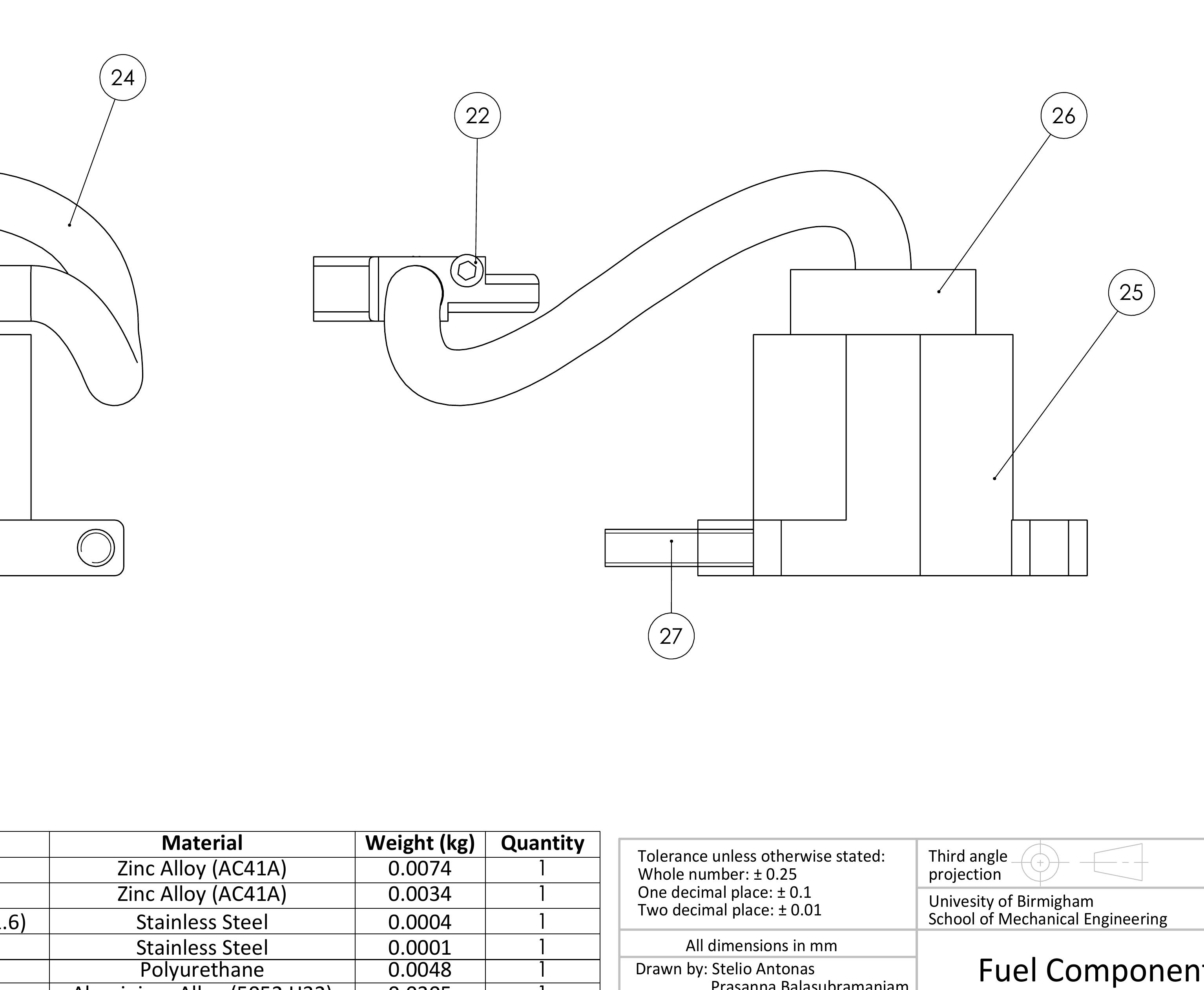 Figure 13 - Two strokes aircraft engine drawings