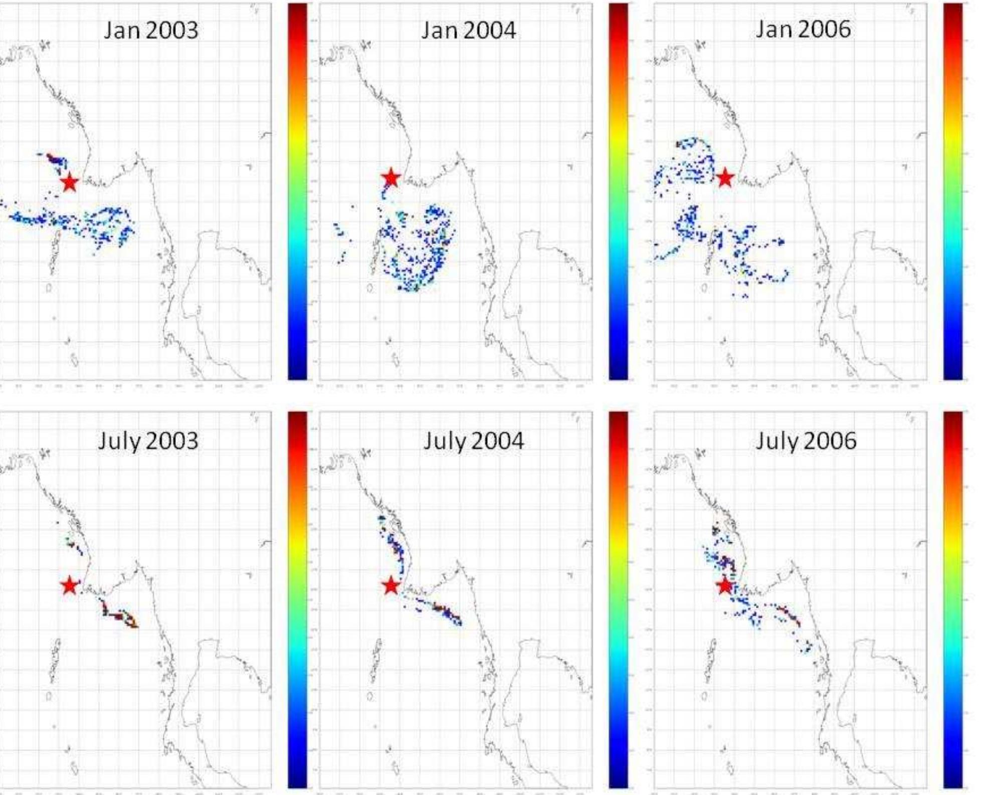 -1 examples of the transboundary movements of passive eggs
