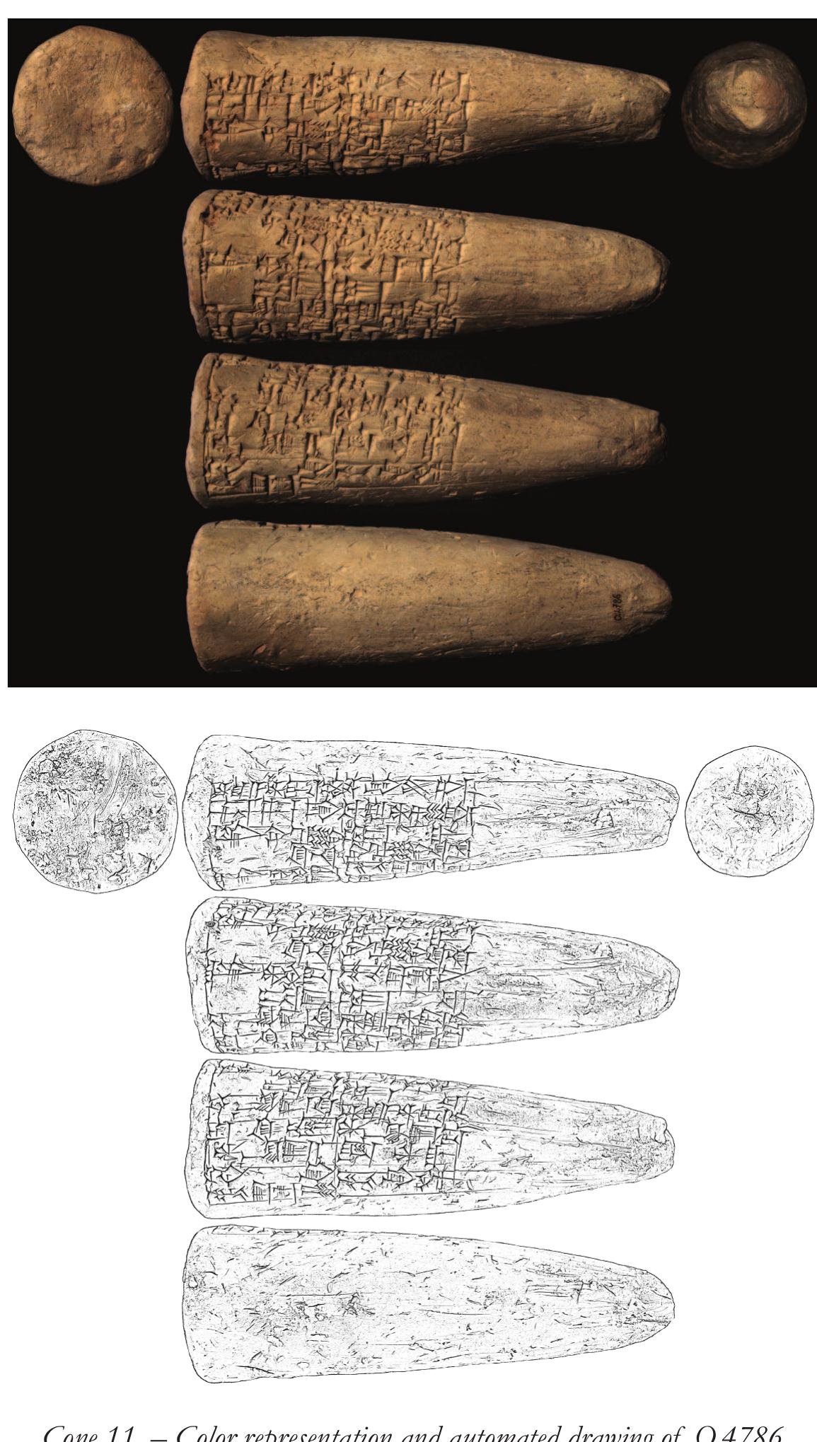 Figure 13 - Mesopotamian Clay Cones in the ancient Near East