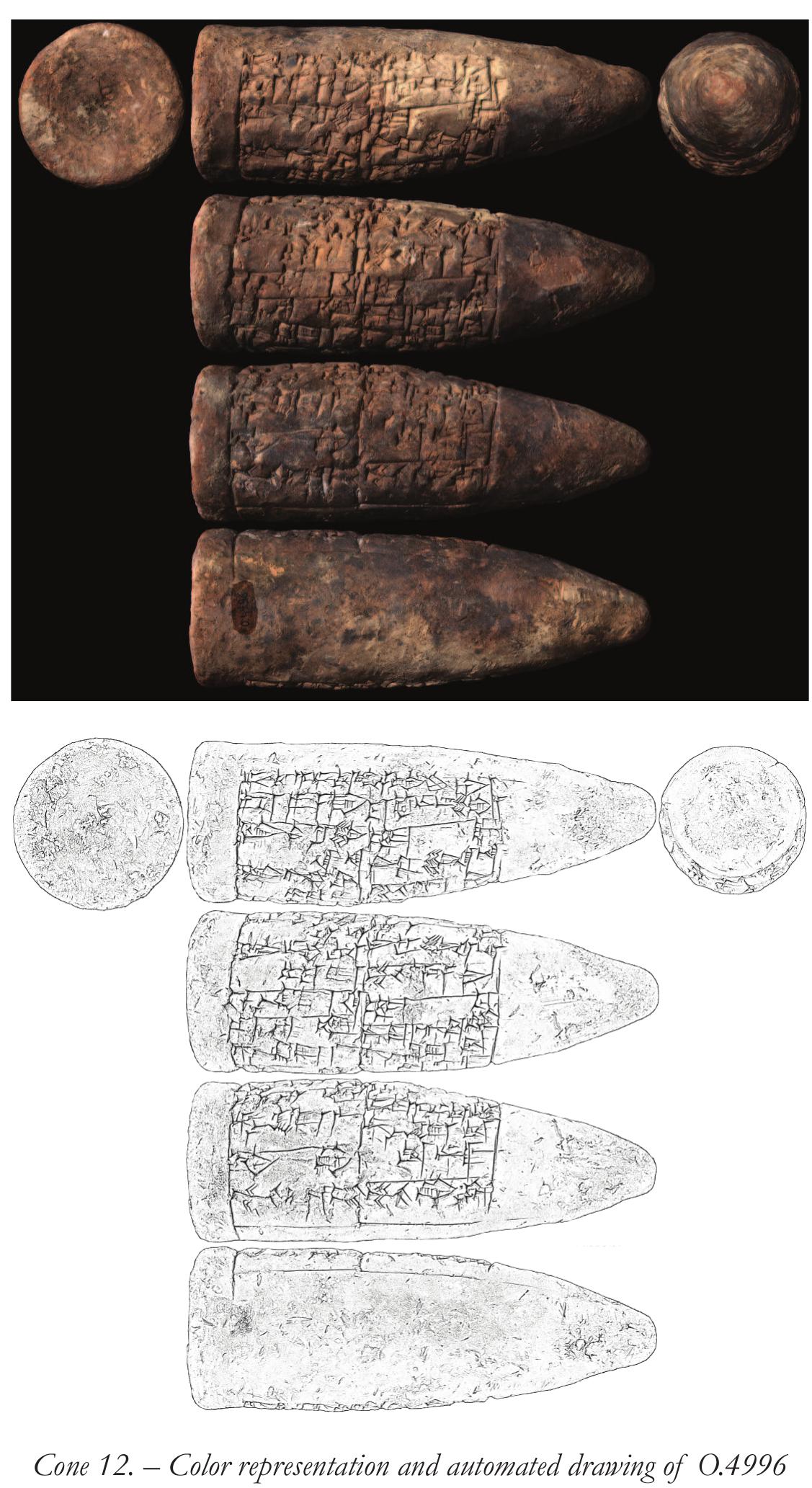 Figure 14 - Mesopotamian Clay Cones in the ancient Near East