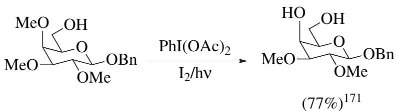 Figure 15 - Iodine-catalyzed transformation of molecules