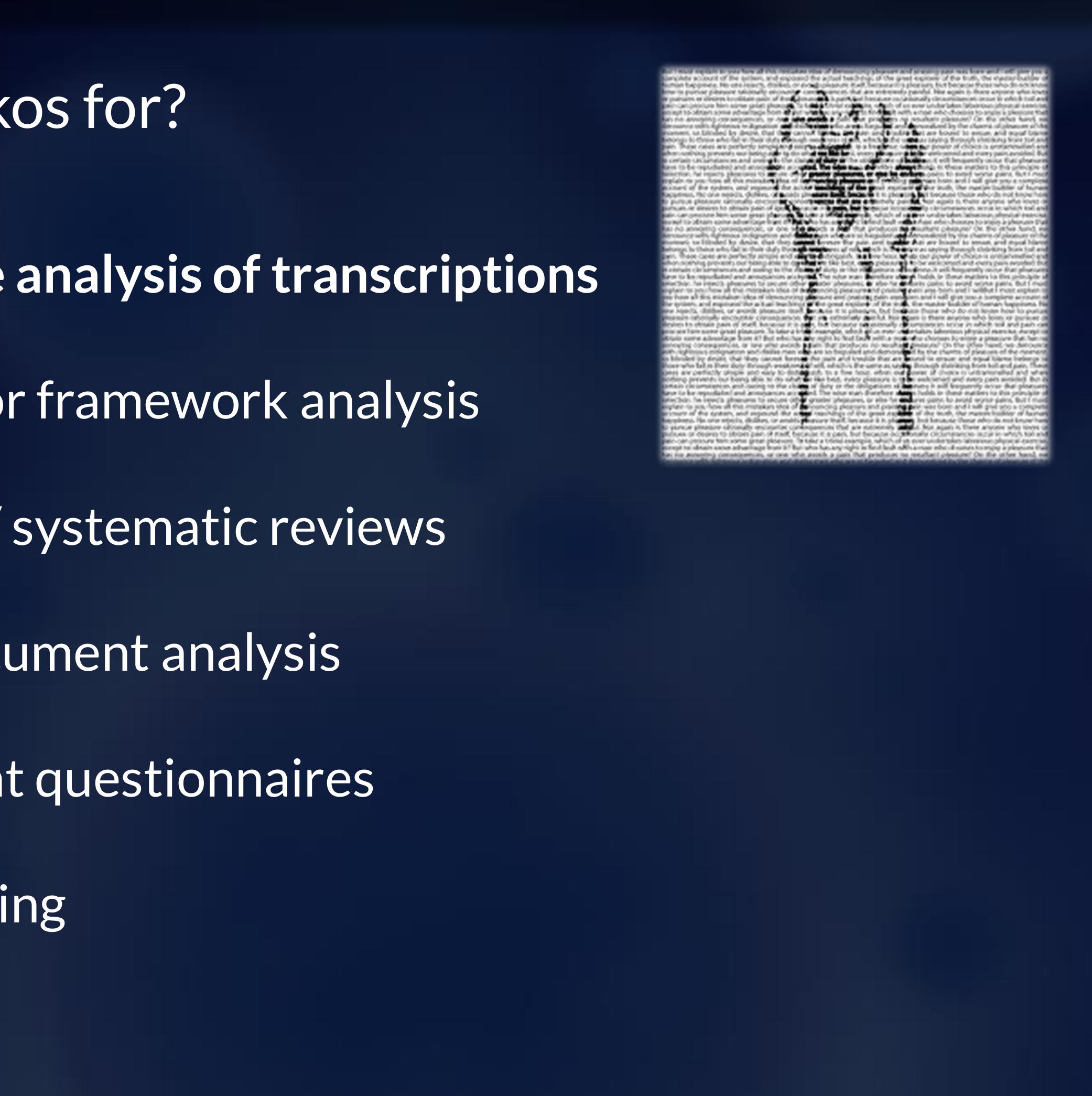 Figure 7 - Introducing Quirkos: A new qualitative data