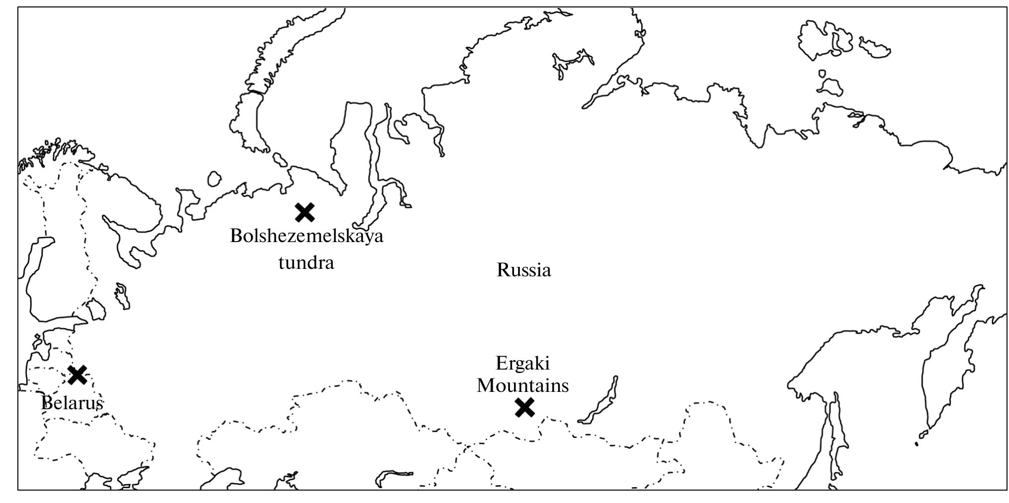Map of sampling regions. findings contradicted this