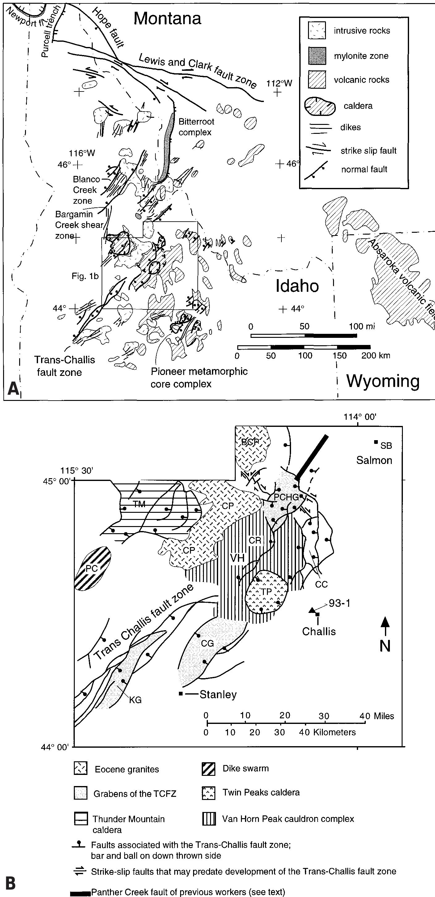 Figure 1 - Rapid extension in an Eocene volcanic arc: