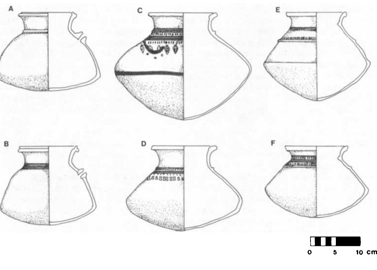 Vessels from the rock-cut well (a—b: flange-bulging rim;