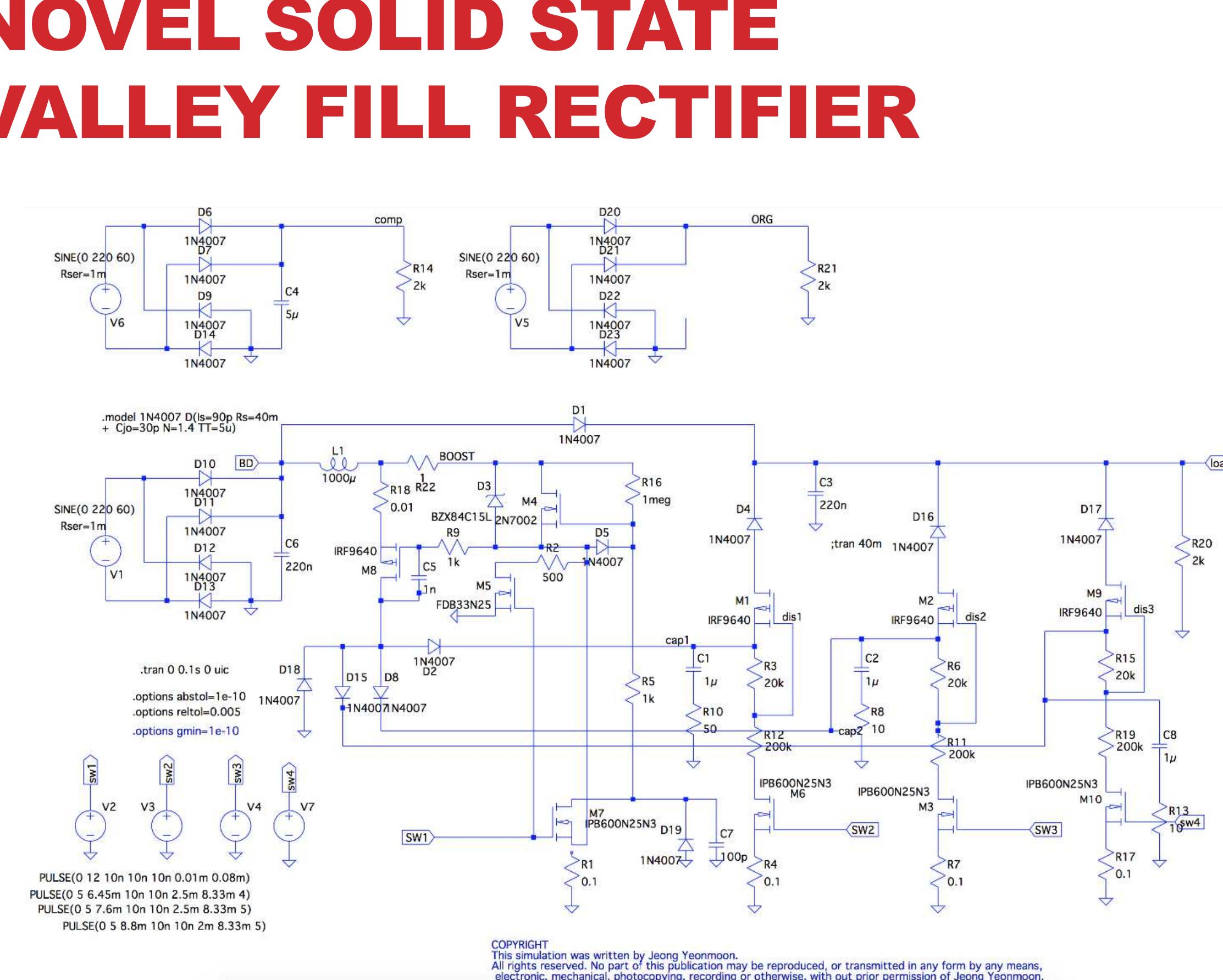 Figure 25 - AC valley fill circuit with PFC for solid state