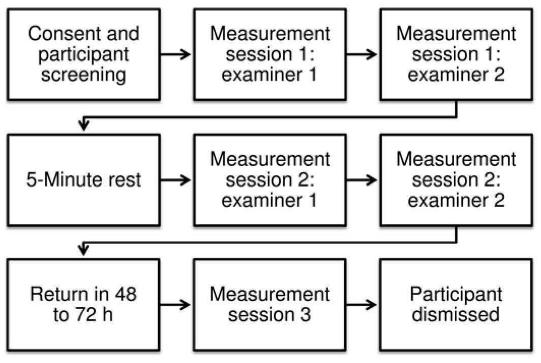 Flow chart of participant progression. seated rotation test.
