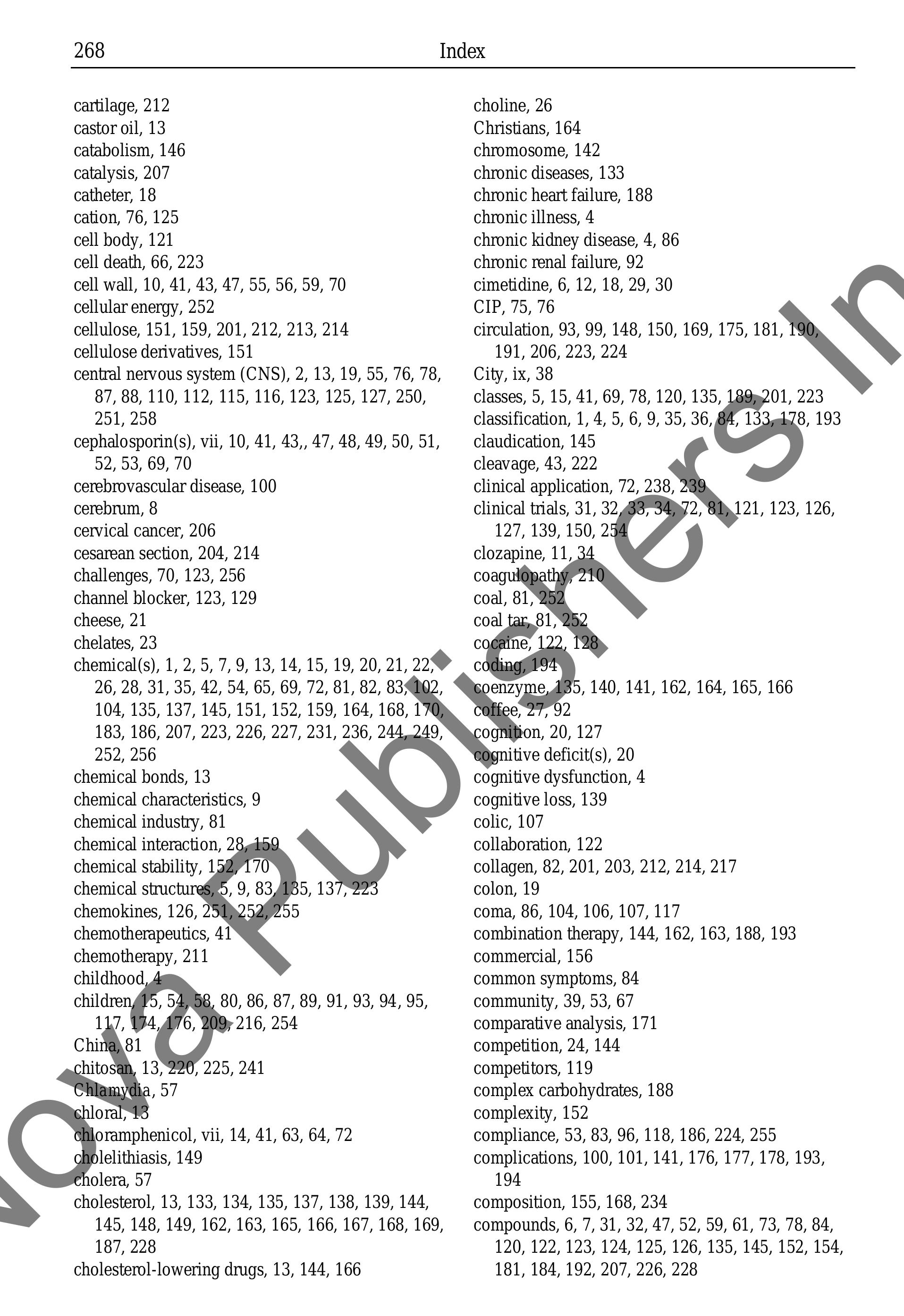 Table 13 - Commonly Used Drugs - Uses, Side Effects,