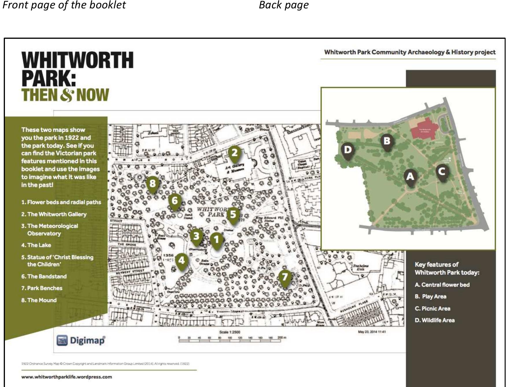 The centre page spread with location map