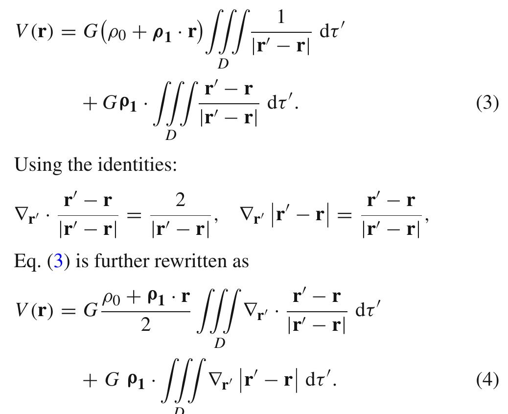 Figure 1 - from The optimum expression for the gravitational