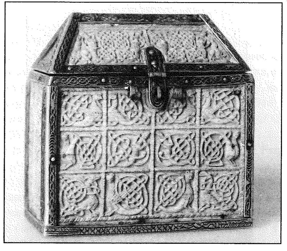 The front of the gandersheim runic casket