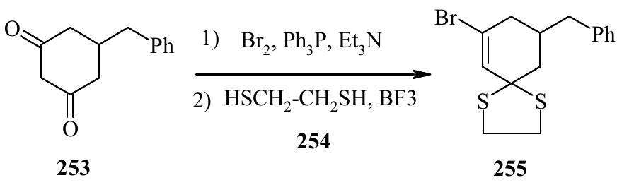 Synthesis of dithiole by reaction of 1,3- cyclohexanedione