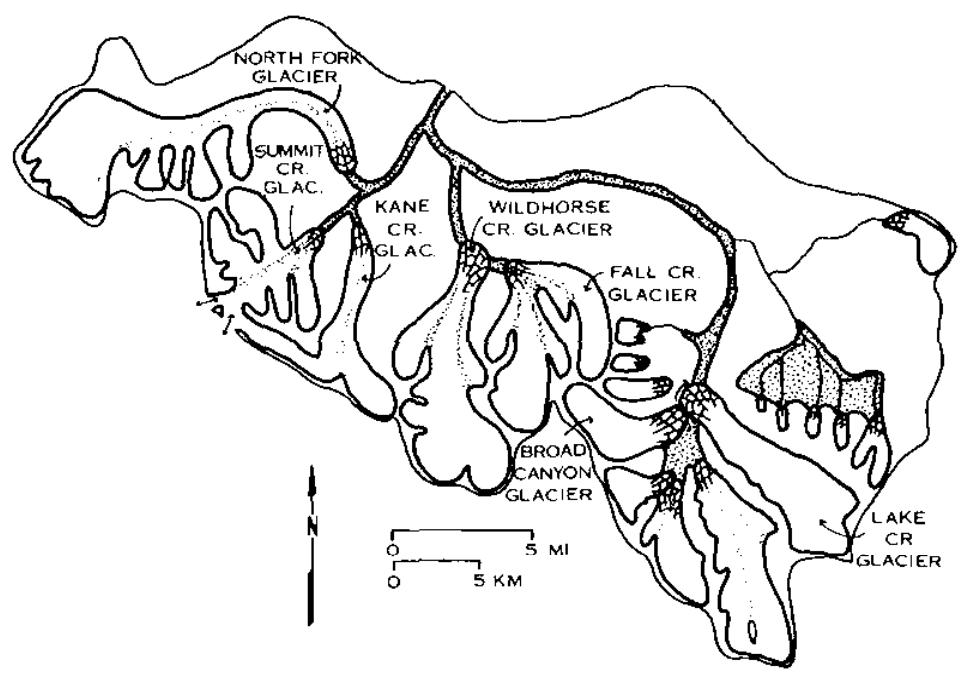 Reconstruction of ice margins and fluvial systems at nosth