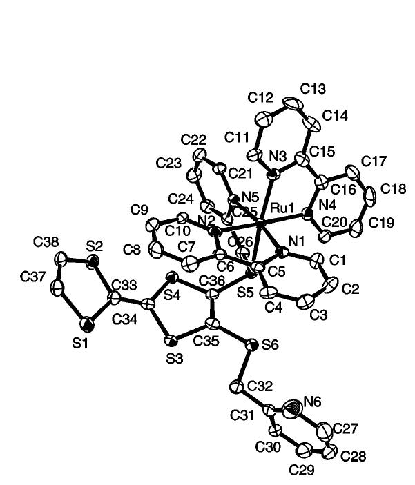 Crystal structure of [ru(bpy).(et-2py)}?*.