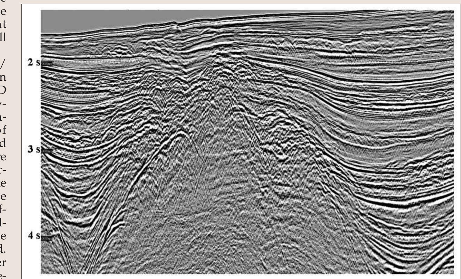 , cmp stack of the under streamer. figure 13. cmp stack of
