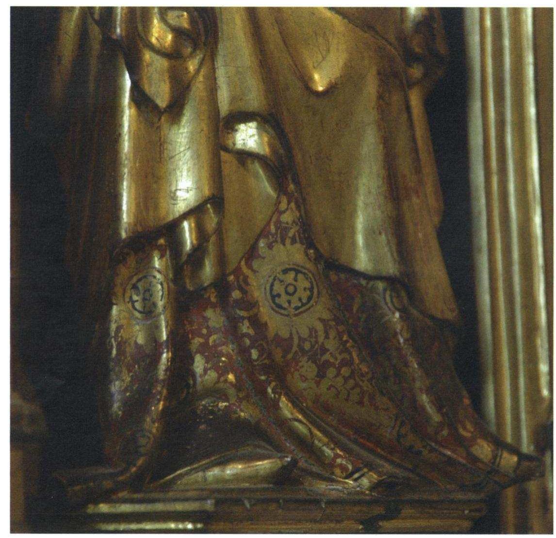 24. altarpiece of the crucifixion (detail of the robe of the