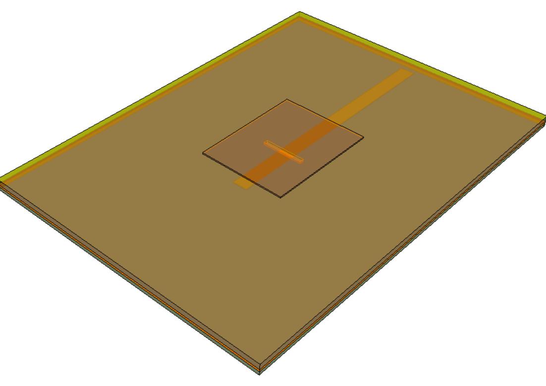 -1: aperture coupled microstrip patch antenna transparent