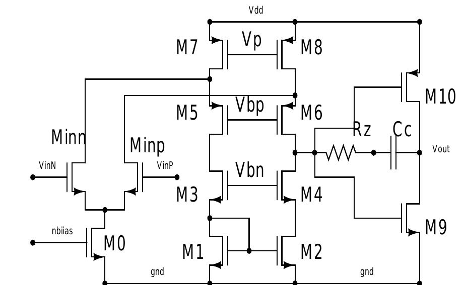 Folded cascode two stage opamp fig. 3. two stage operational
