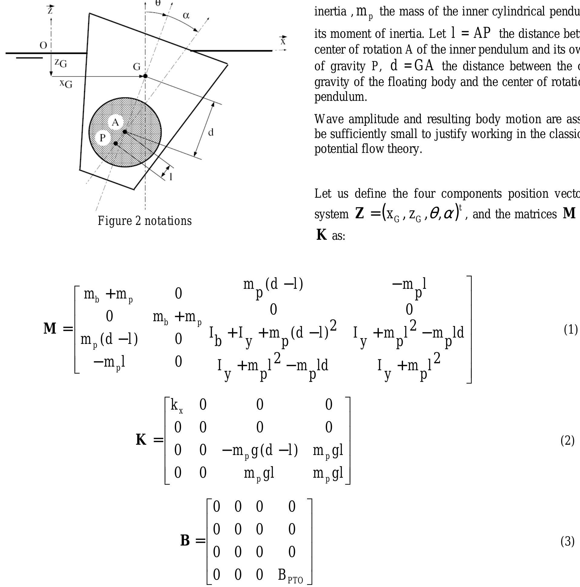 Where m_ is the proper mass and inertia matrix of the
