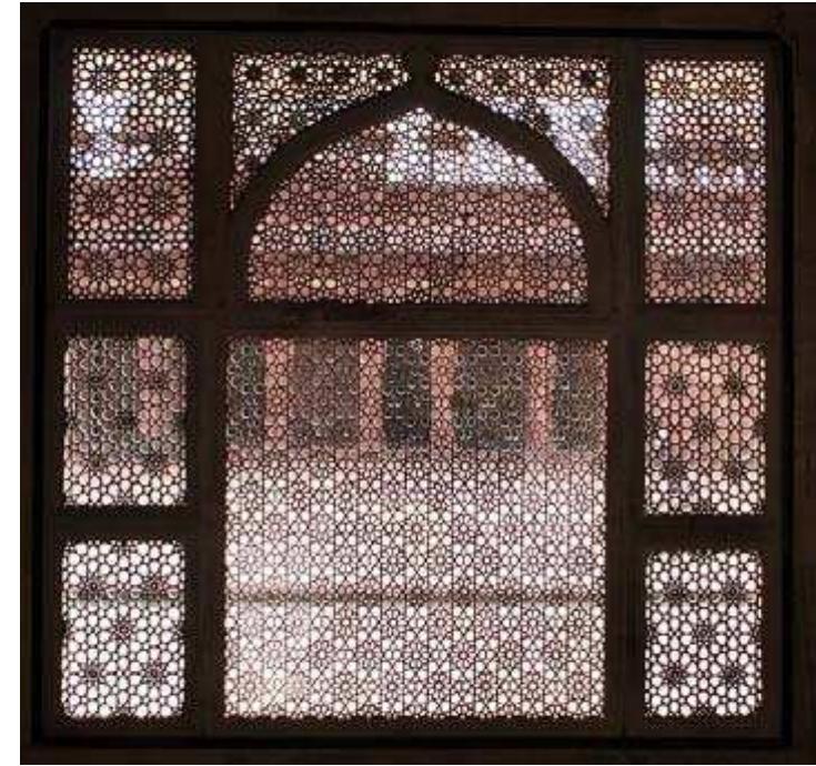 Intricate jaalis in sidi saiyyed mosque, ahmedabad