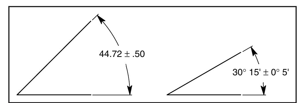-3 angular tolerances.