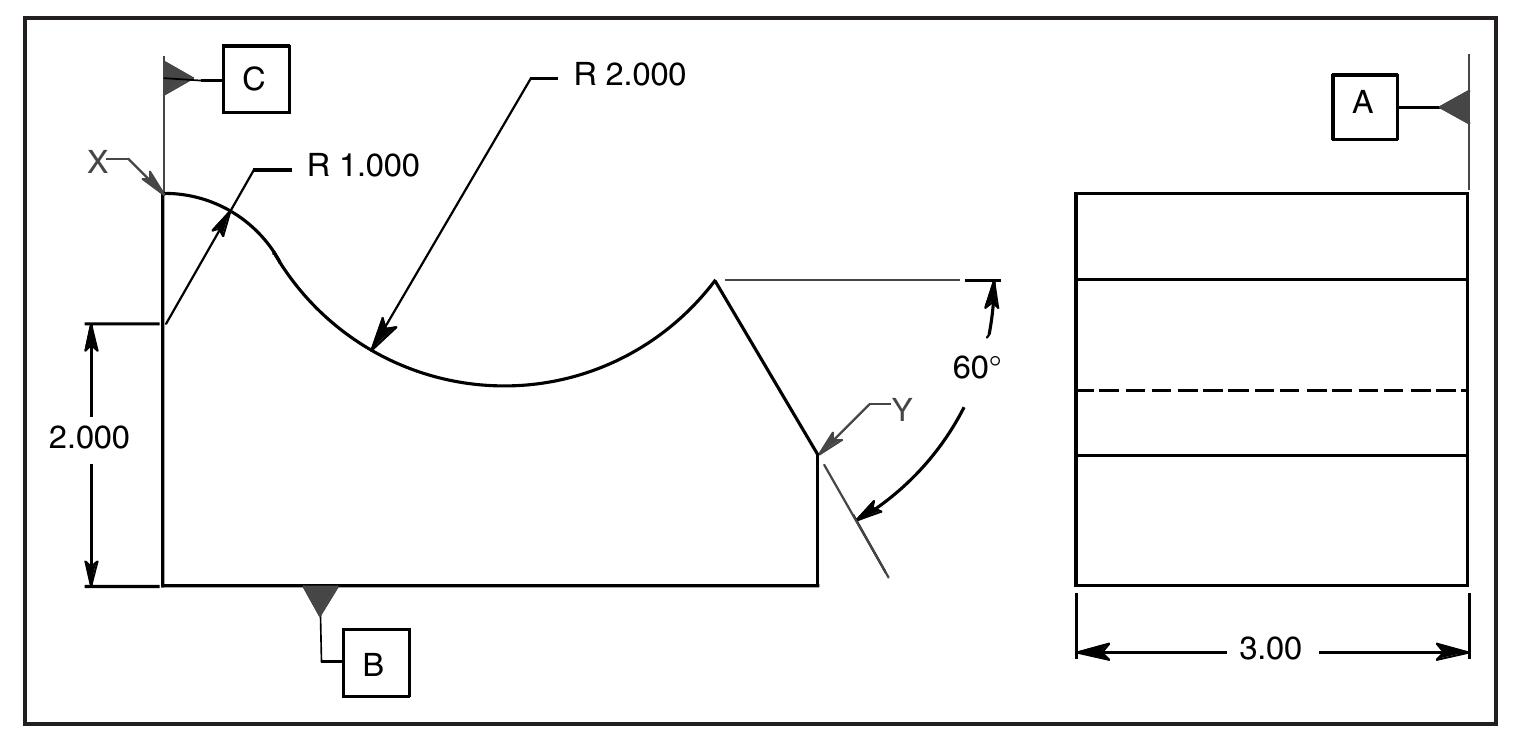 -16 profile of a surface between two points: problem 2.