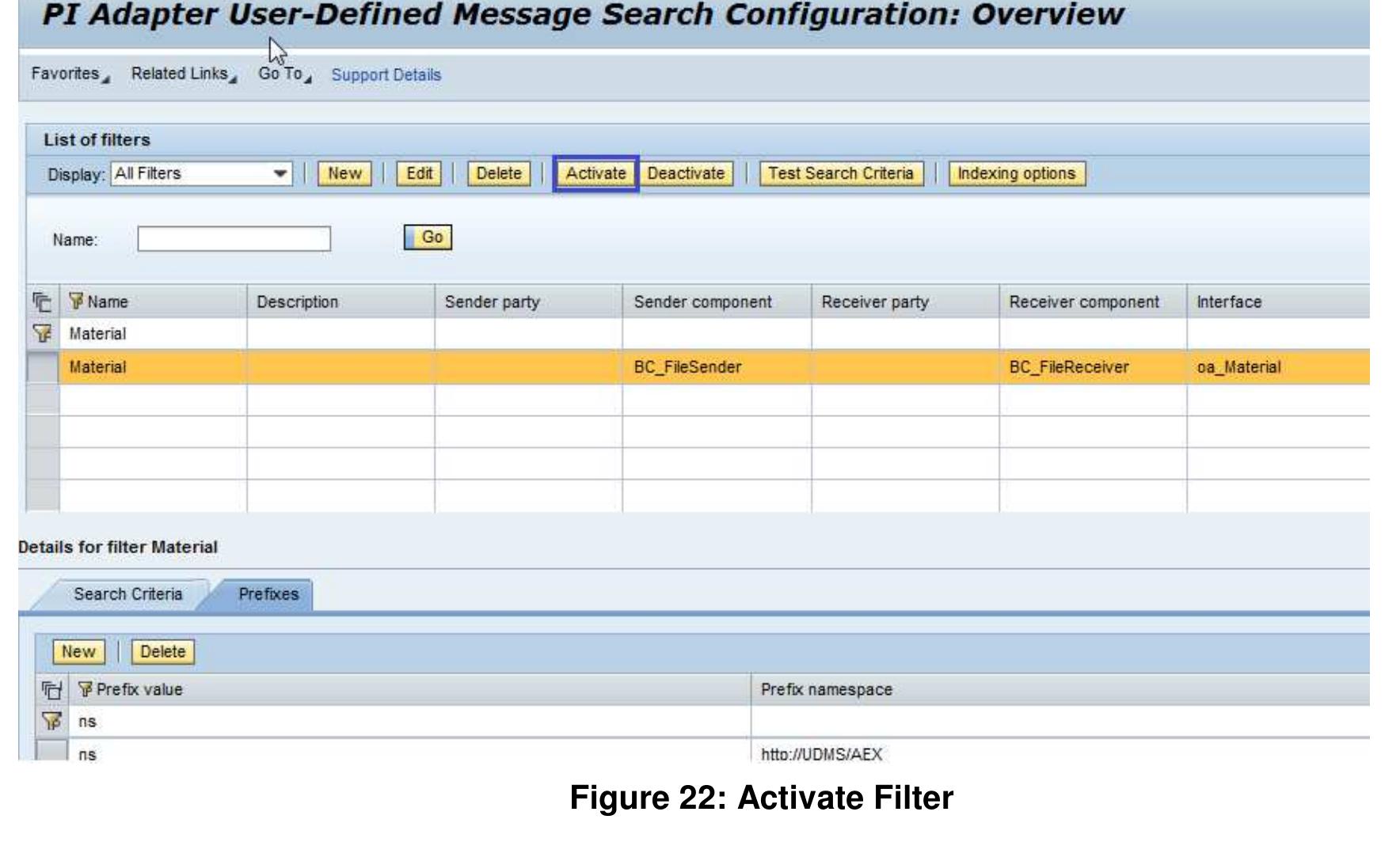 Click on activate to activate the filter. 1.4 activate