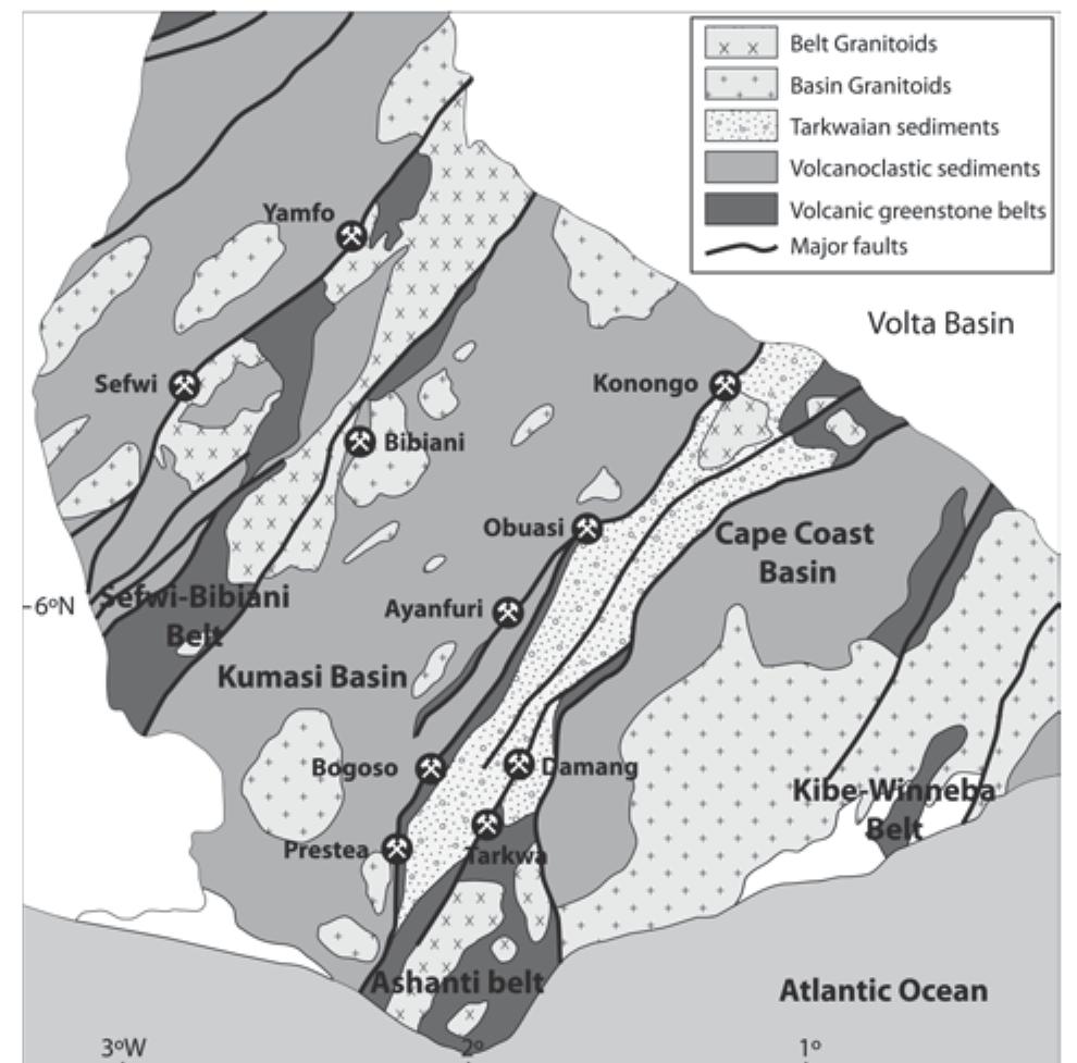 Geological map of northem ghana geology and locations of