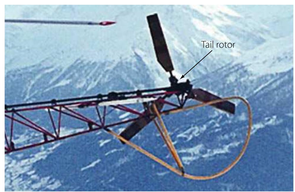 -86. aerospatiale helicopter tail rotor.