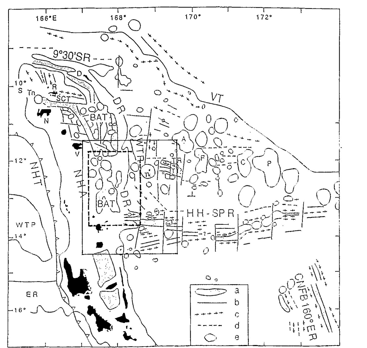 4. structural map of the northern new hebrides