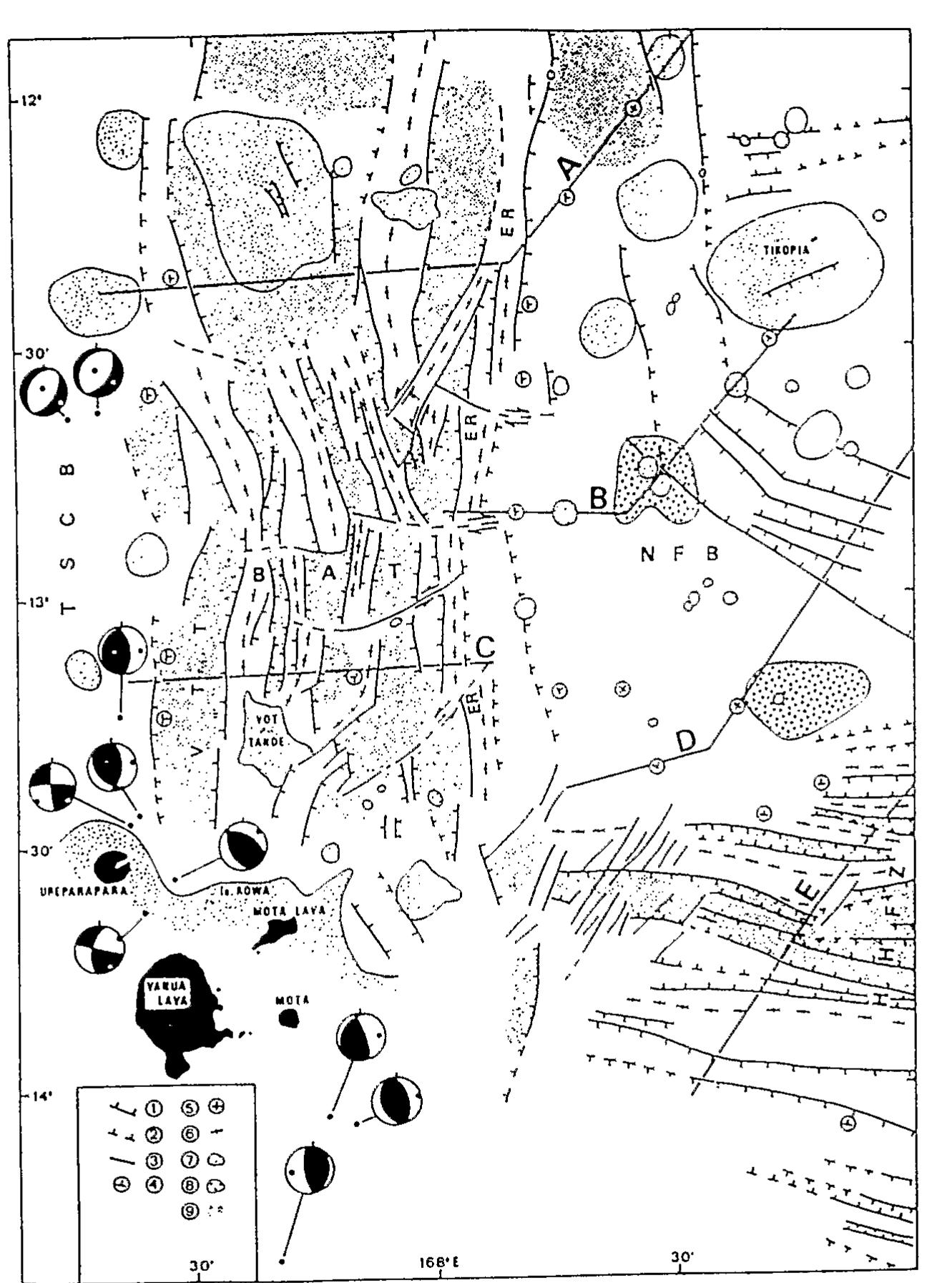 6. structural map of the jean-charcot troughs (from charvis