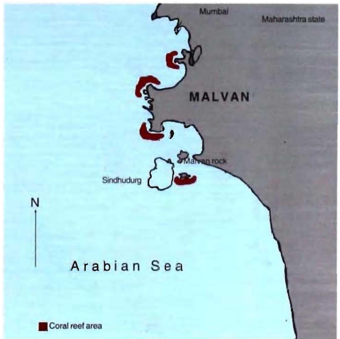 Map of malvan malvan coast forms part of western ghats where
