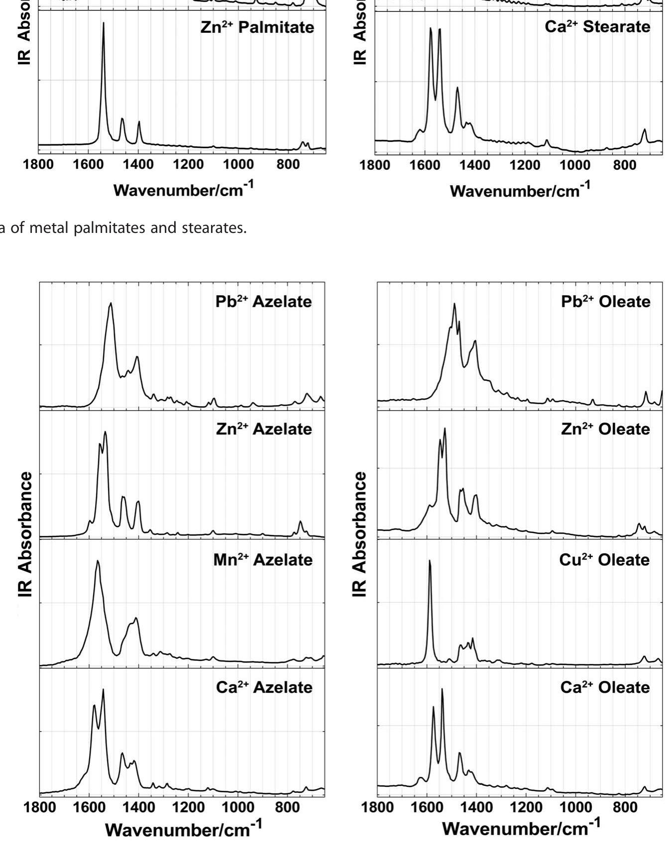 Infrared spectra of metal azelates and oleates. the coo™