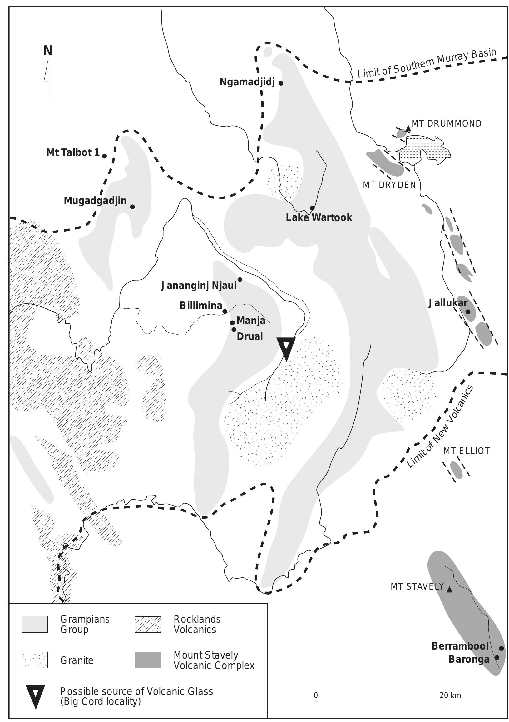 8 simplified geological map of gariwerd in its regional
