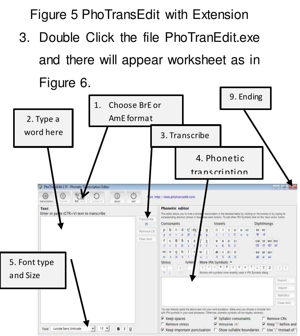 Photransedit phonetic transcription editor