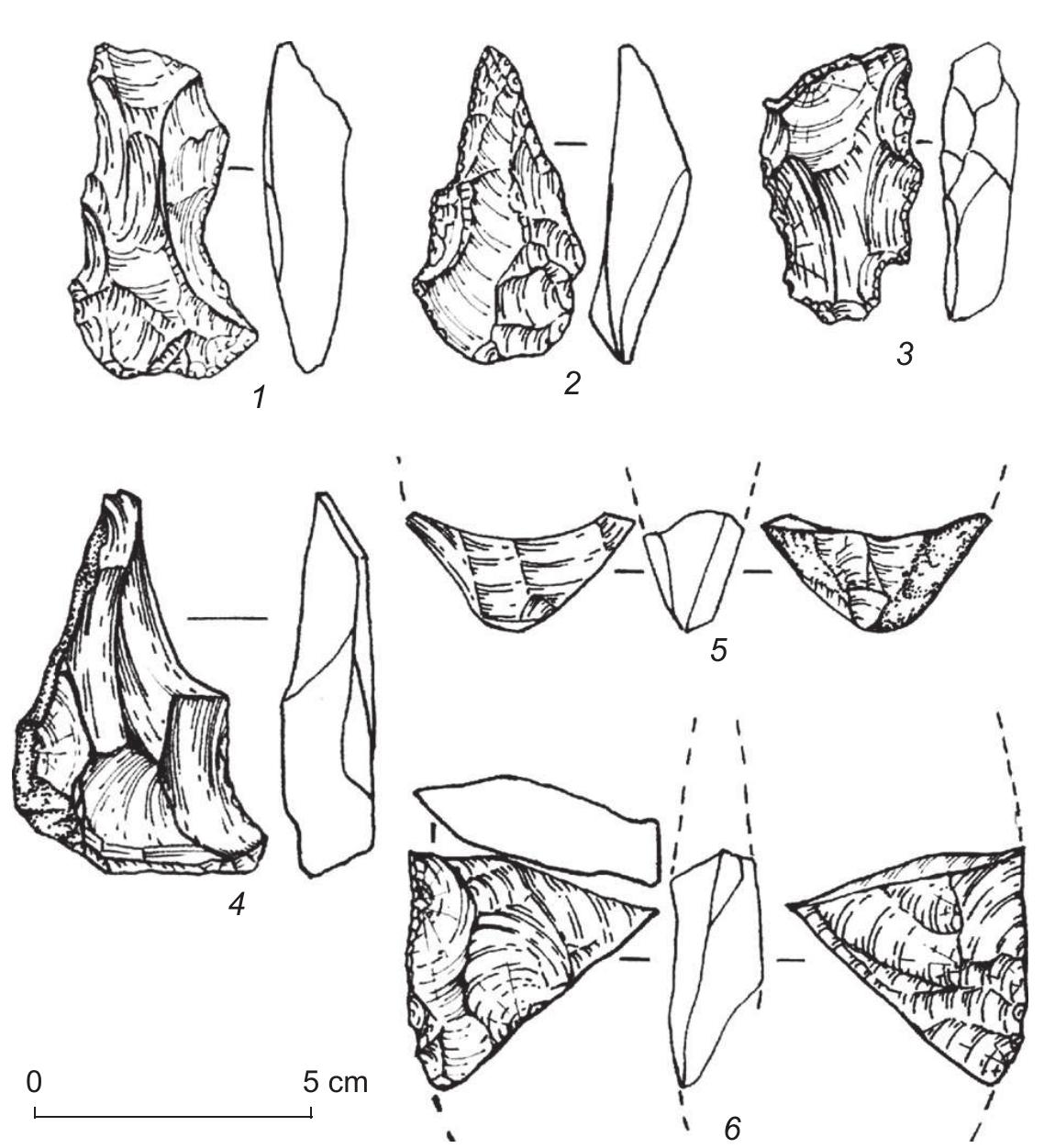 Las vegas quartzite flakes. fig. 4. lithic industry of the
