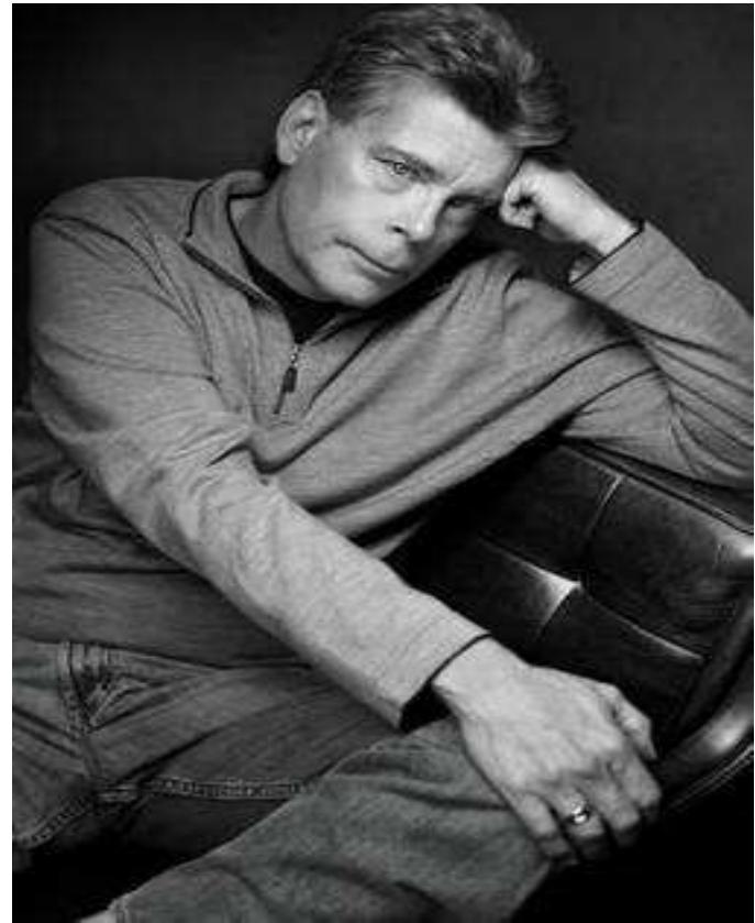 Stephen king, the master of modern horror, in a picture