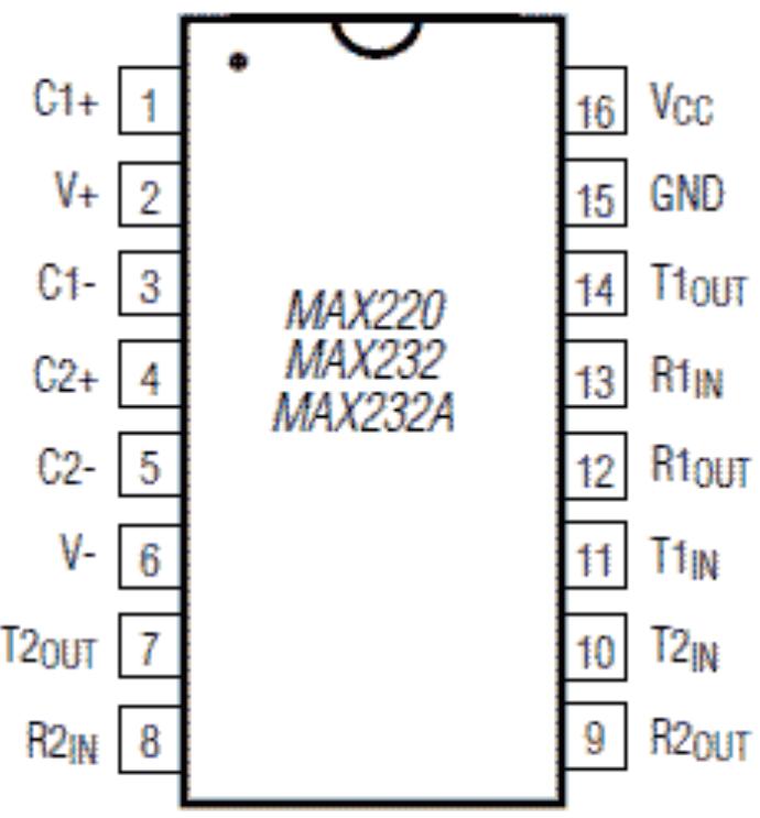 Maxim 232 cpe voltage converter pinout
