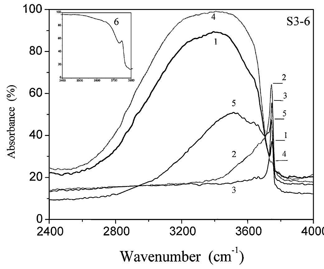 Ir spectra of nonstandard fumed silica sample s3-6 (1) in