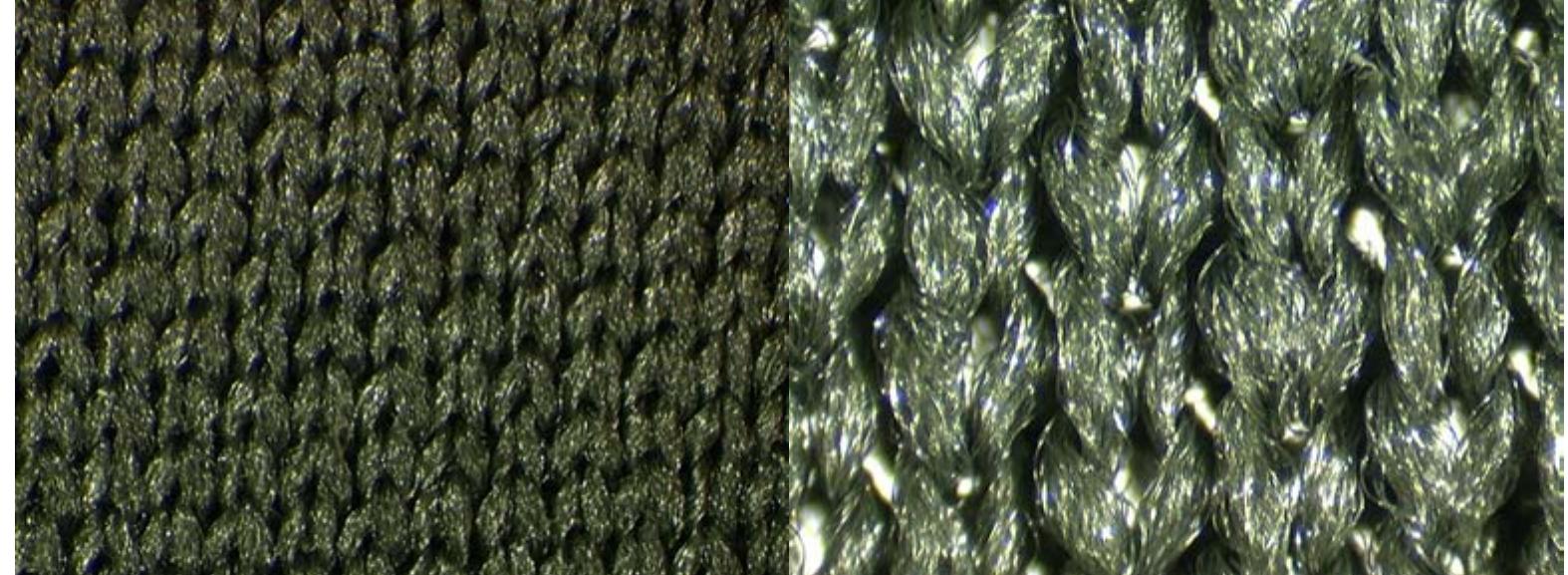 1.3 — compound microscope images of the technical face of