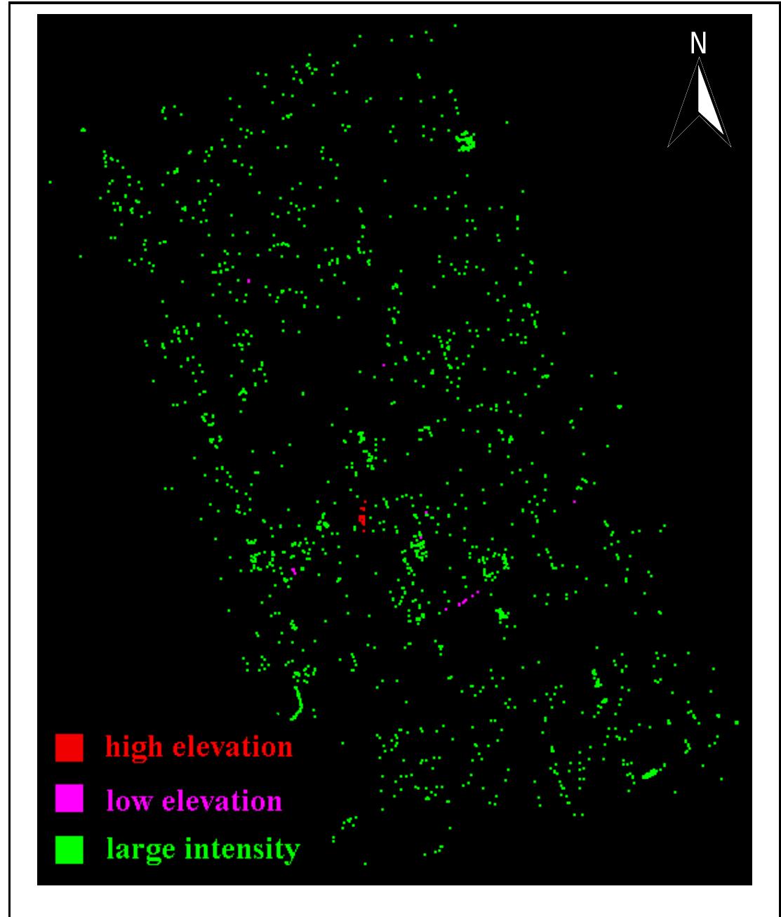 2. blunder lidar points in table 1b. figure 3.12a shows a