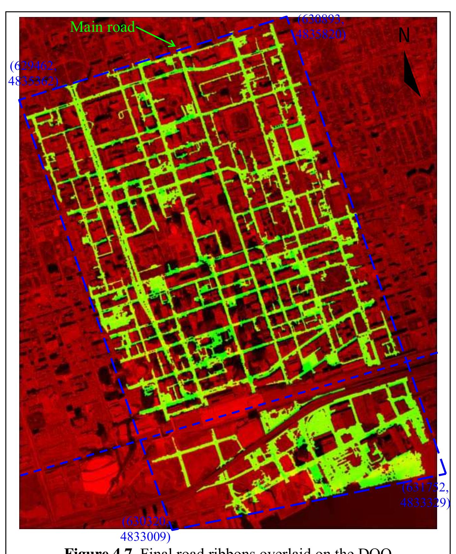 The isolated blocks are removed by connected component