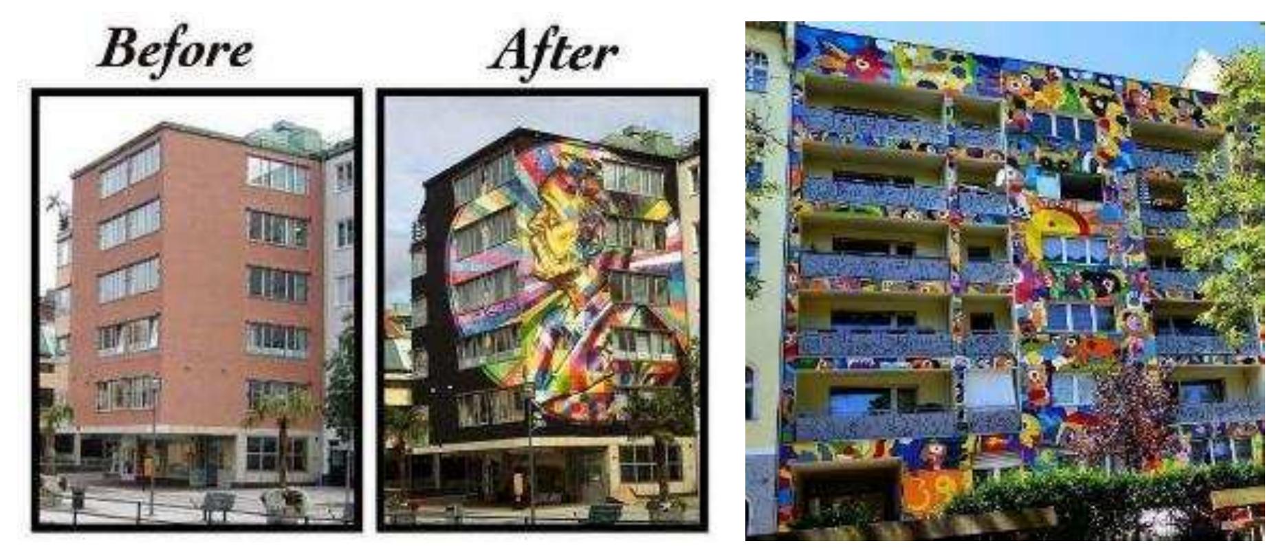 "villa multikultibunt" artist michael fischer-art painted