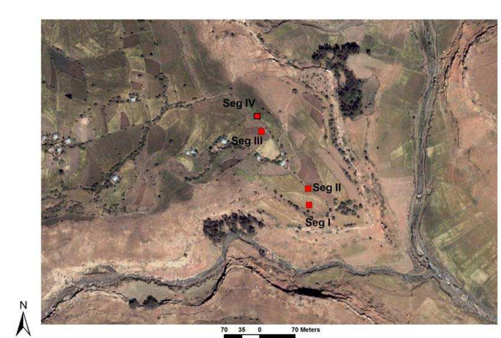 - sg 1, location of the excavation units fig. 6 - map