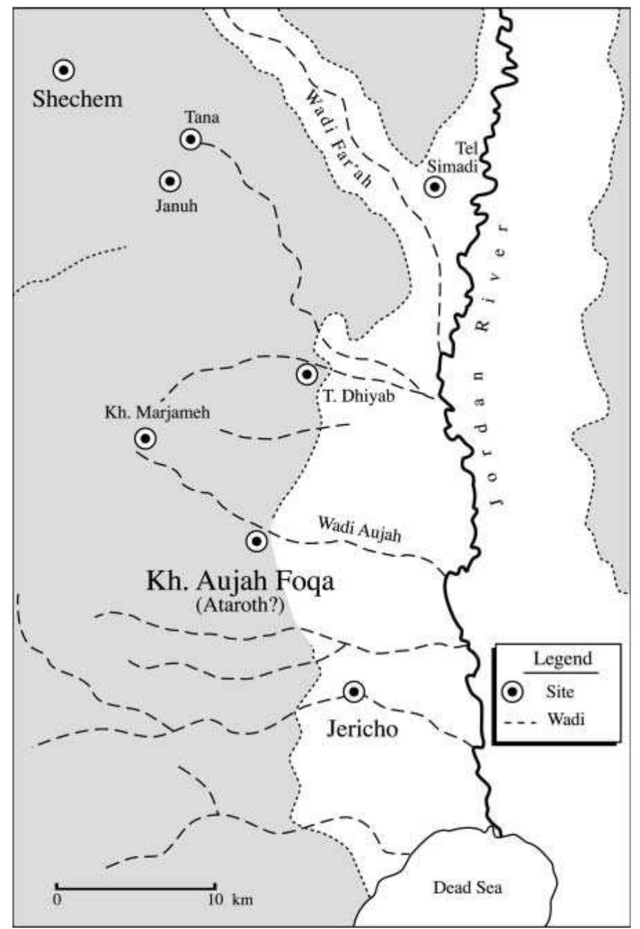 Iron age fortified gity in the jordan valley
