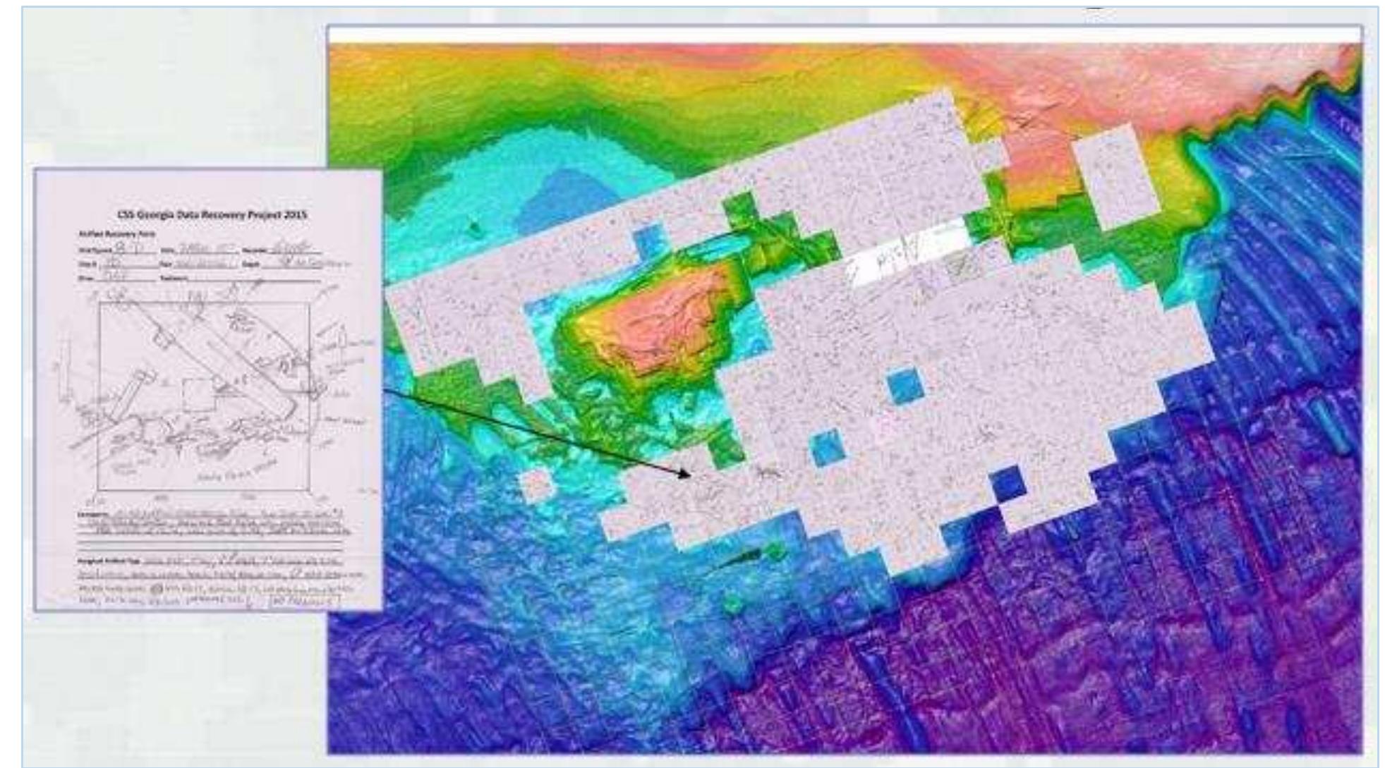Example sketch map and combined site plan. the initial phase