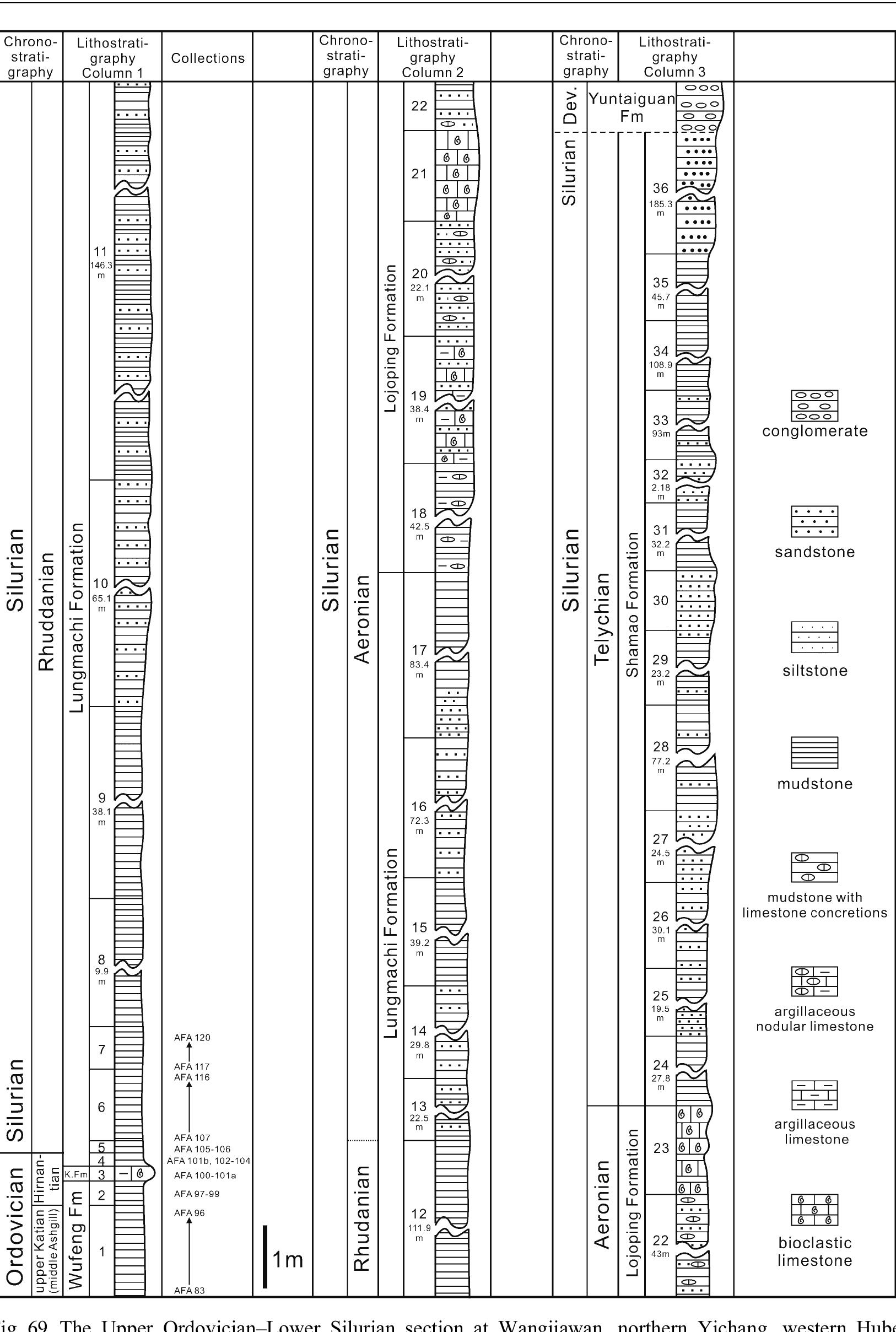 Table 6 - Ordovician-Early Silurian(Llandovery) Stratigraphy