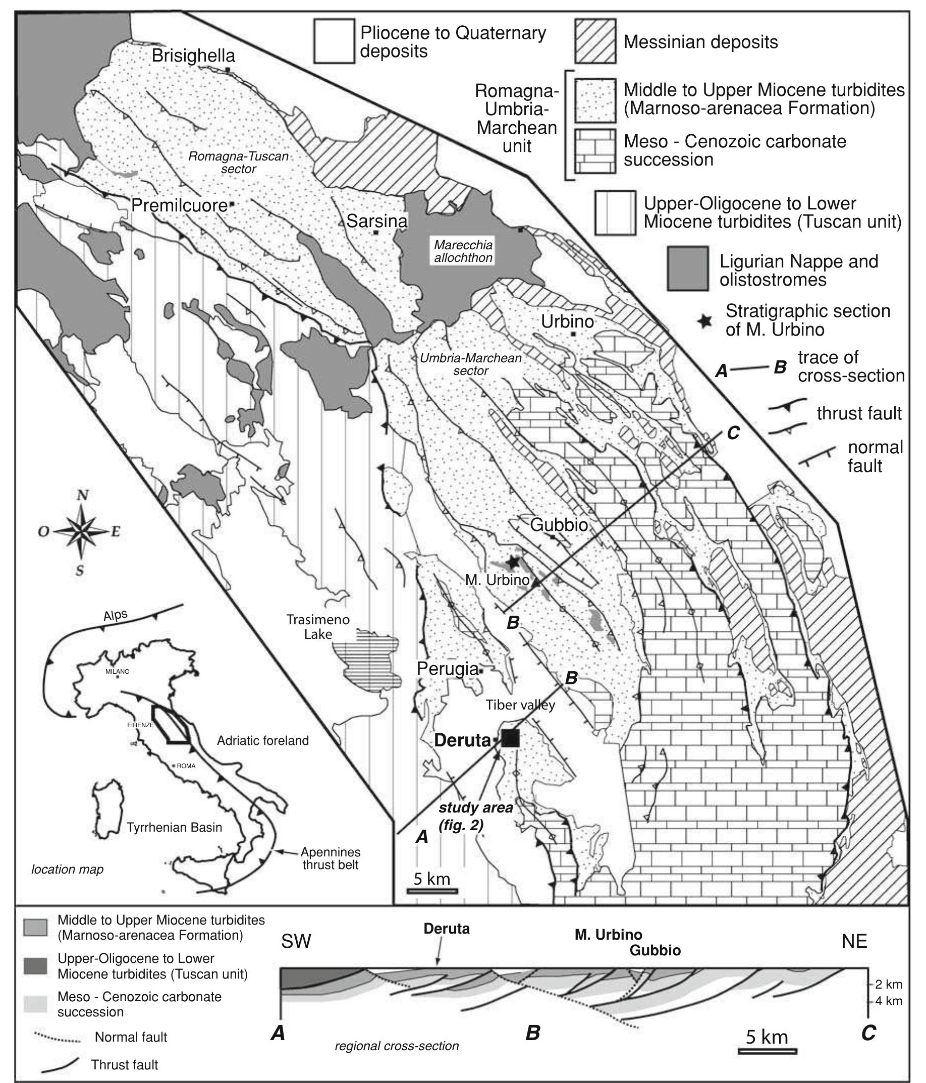 Schematic Regional Cross Section Shows The Tectonic Setting