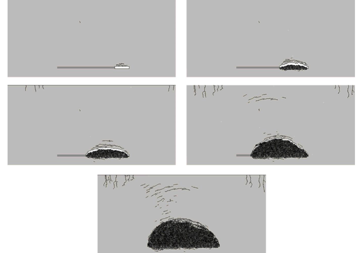 Example of staged undercut excavation and associated